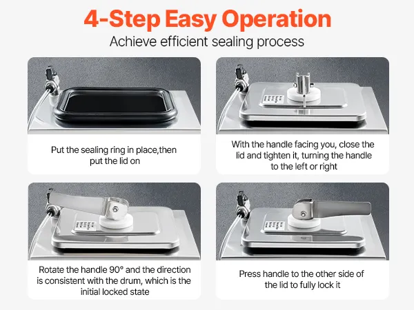 VEVOR Meat Tumbler Marinator, 10L Vacuum Tumbler Marinating Machine ...