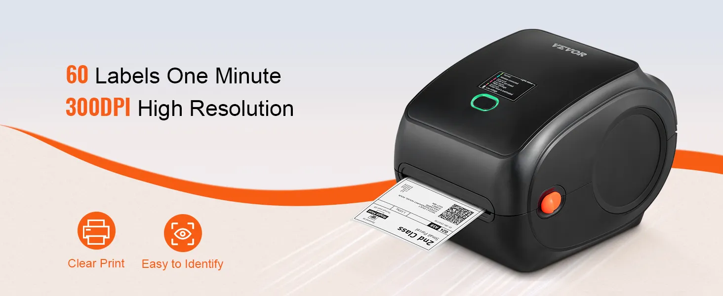 VEVOR Direct Bluetooth Thermal Label Printer HD(300DPI), All in One BT ...
