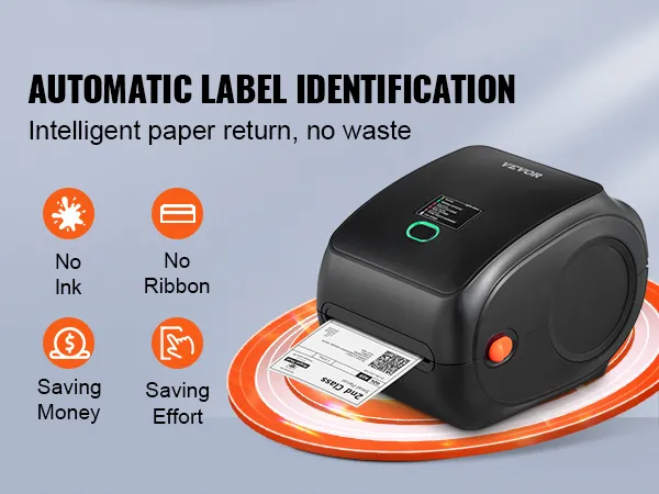VEVOR Direct Bluetooth Thermal Label Printer HD(300DPI), All in One BT ...