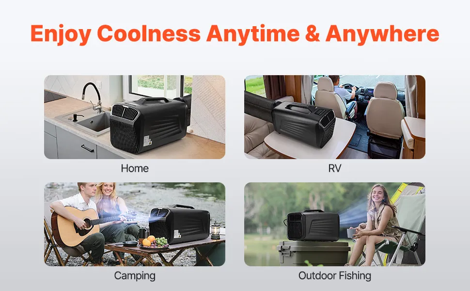 Portable Air Conditioner 4000BTU Tent Air Conditioning AC for Camping ...