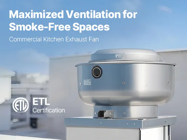 VEVOR Commercial Kitchen Exhaust Fan, 2200 CFM Restaurant Canopy Hood ...