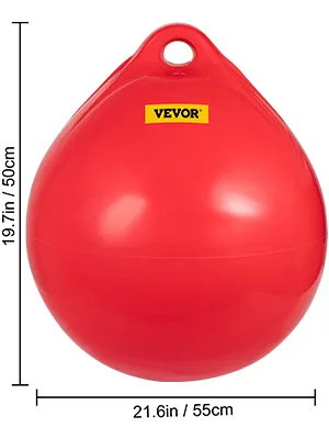 VEVOR Boat Buoy Ball, 21" Diameter Inflatable Heavy-Duty Marine-Grade ...