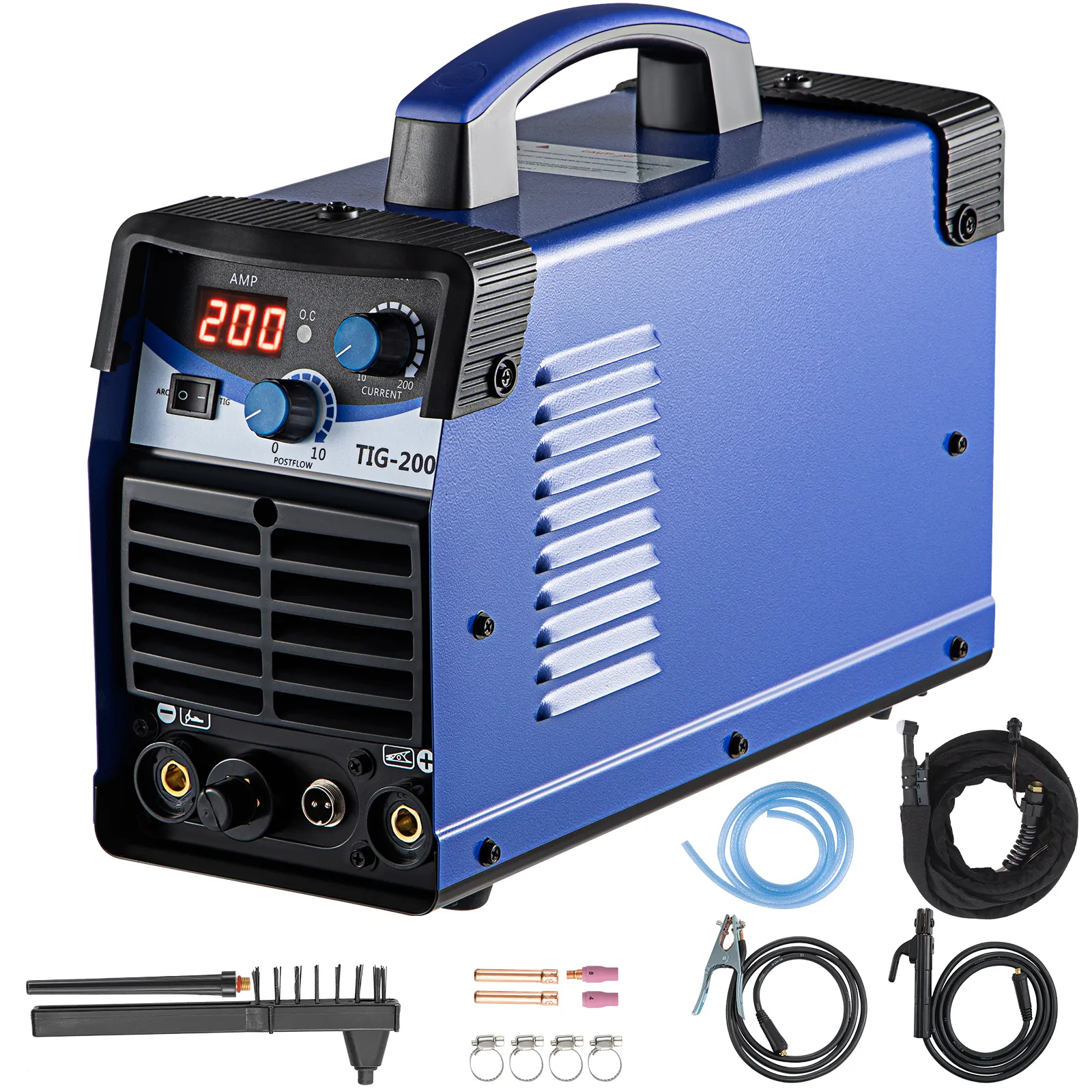 TIG-200, 200 Amp TIG Torch Stick ARC DC Inverter Welder 110/220V Dual ...