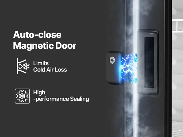 VEVOR Glass Door Merchandiser Refrigerator — Fast Cooling