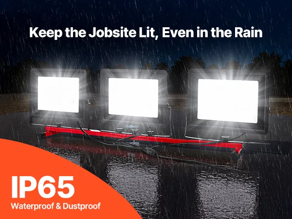 VEVOR LED Work Light with Stand, 21000 Lumens, Three-Head Portable ...