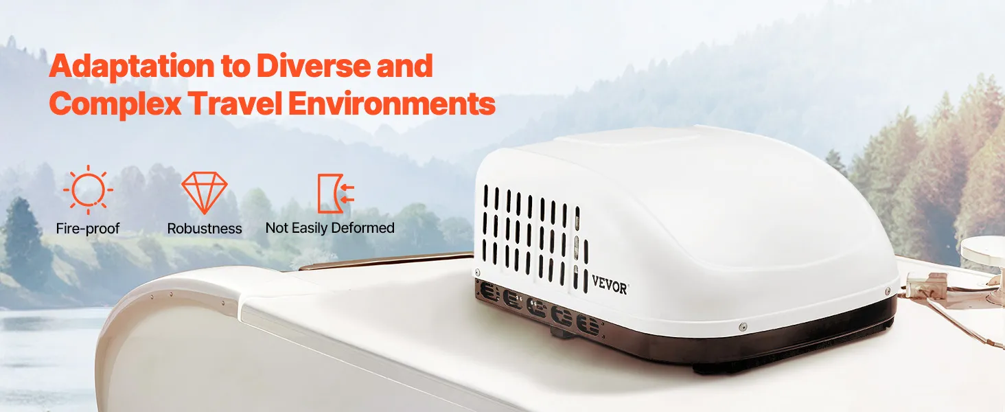 VEVOR RV Air Conditioner, 13500 BTU Non-Ducted Rooftop RV AC, 65 dB ...