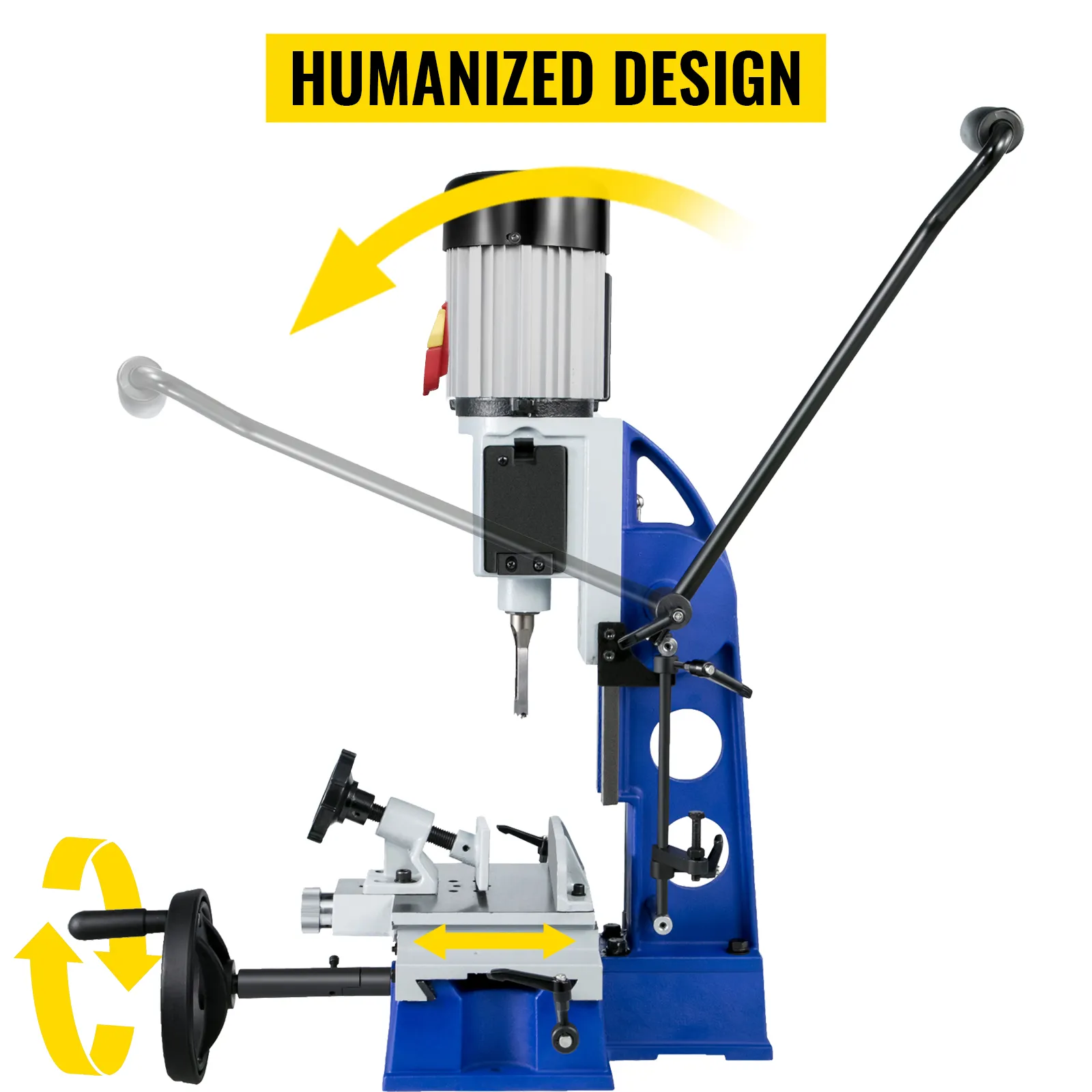 VEVOR Woodworking Mortise Machine, 1/2 HP 1700RPM Powermatic Mortiser ...