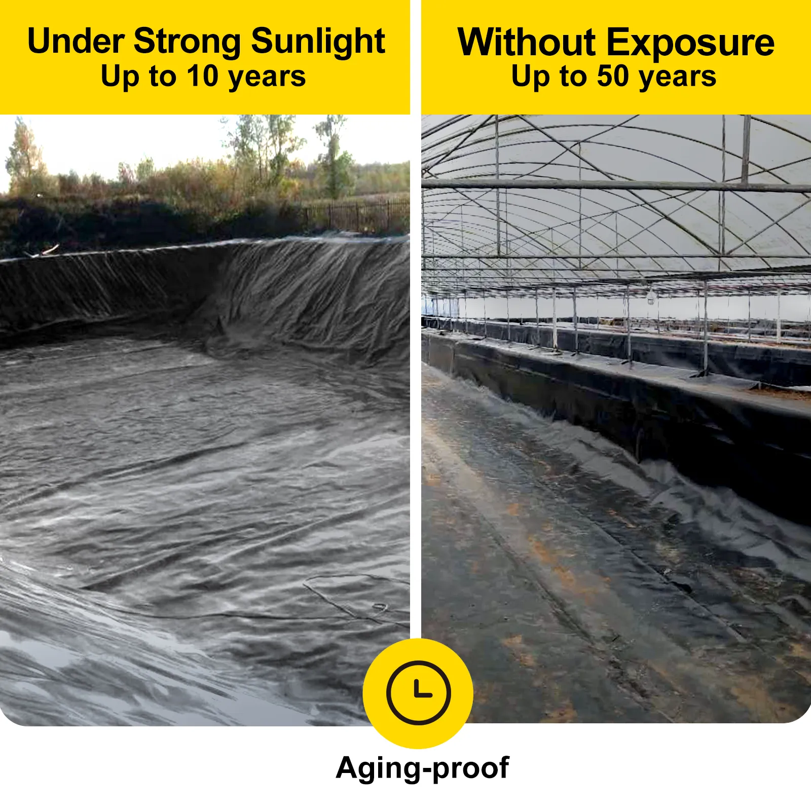 VEVOR Pond Liner, 16.4x19.7ft, 20 Mil Pond Liners for Outdoor Ponds ...