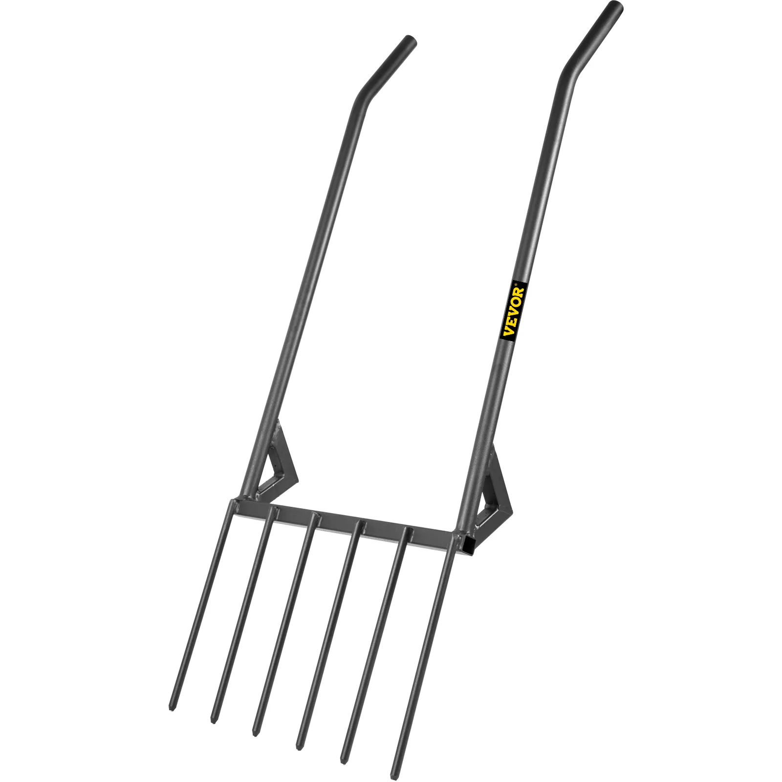 VEVOR Broad Fork Tool, 6 Tines 20 in Wide Hand Tiller Broadfork, U ...