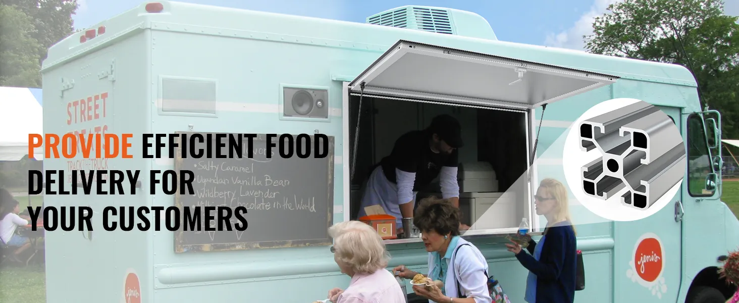 VEVOR Concession Window 72"x48", Aluminum Alloy Food Truck Service ...