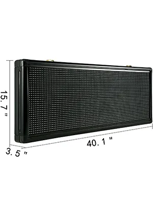 VEVOR Led Sign 40 x 15 inch Led Scrolling Sign 3 Color Red Green Yellow ...
