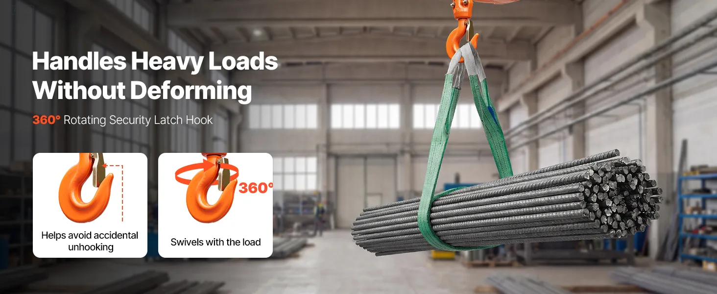 VEVOR 4400 lbs Electric Chain Hoist, 20 ft Lifting Height, Three-Phase ...