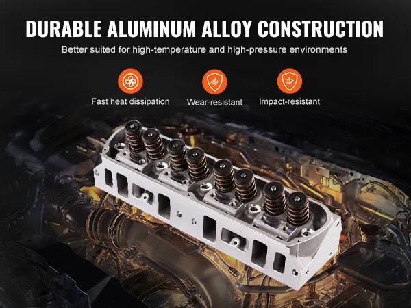 VEVOR Engine Cylinder Head Assembly Replacement, Aluminum Engine ...