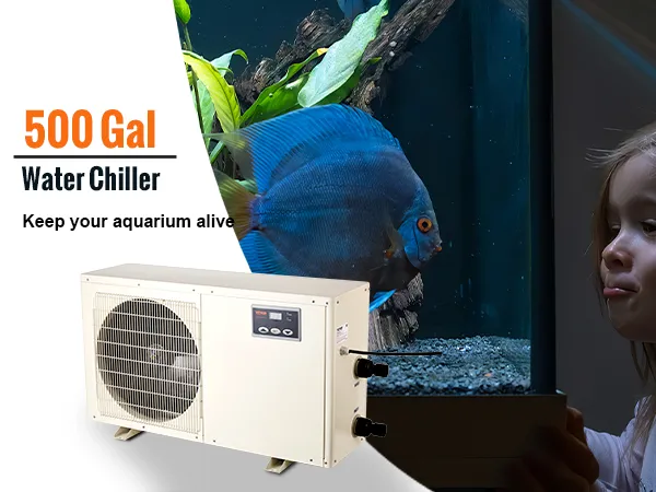 VEVOR Aquarium Chiller, 500 Gal 1892 L, 1.5 HP Hydroponic Water Chiller ...
