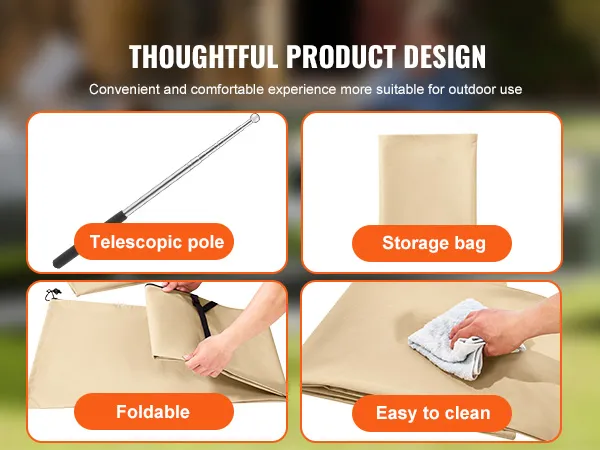 Patio Umbrella Cover for 7ft to 12ft Market Umbrellas, Water Resistant ...