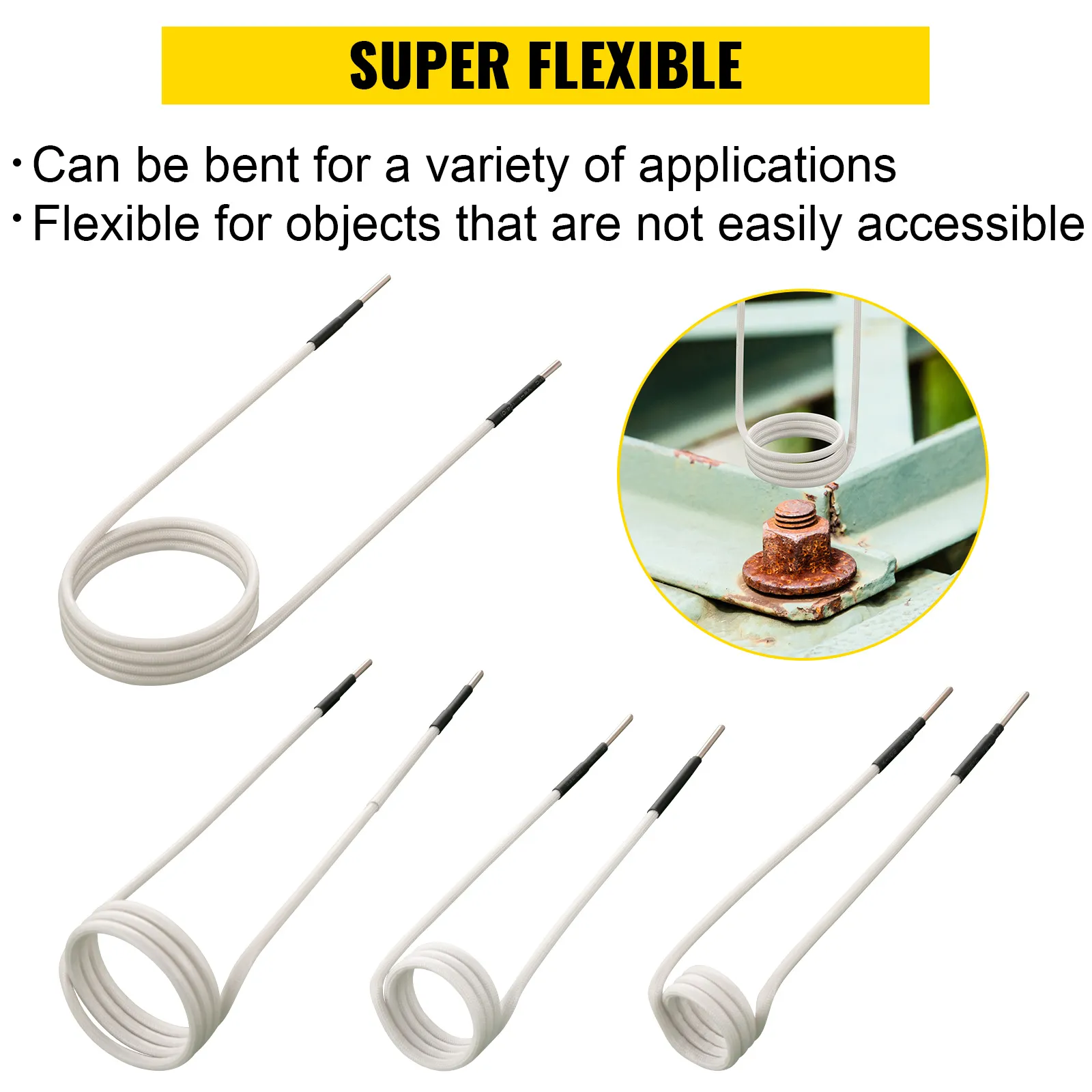 VEVOR Induction Heater Coil Kit 7PCS Most Used Induction Heater Coils ...