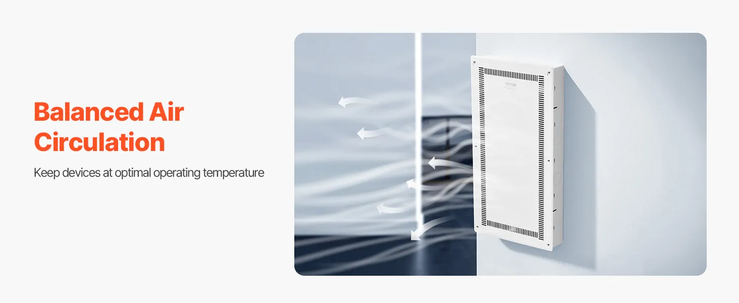 Structured Media Enclosure 28 in Recessed in-Wall TV Media Box with ...