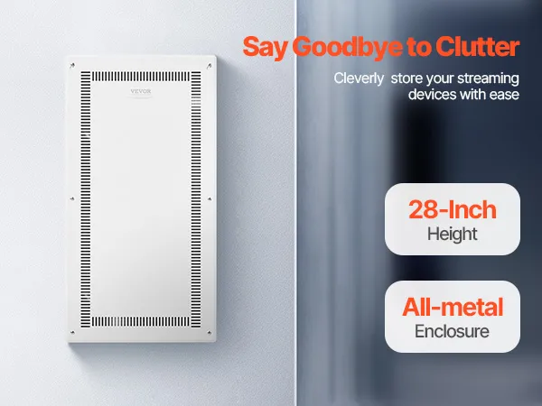 Structured Media Enclosure 28 in Recessed in-Wall TV Media Box with ...