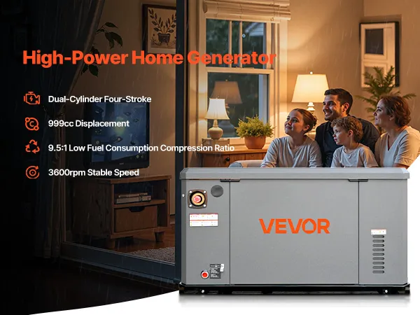 VEVOR whole house standby generator — Reliable Power Backup