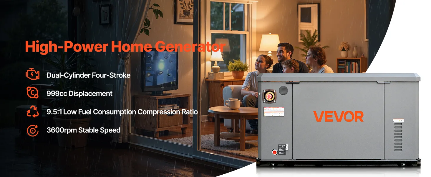 VEVOR whole house standby generator — Reliable Power Backup