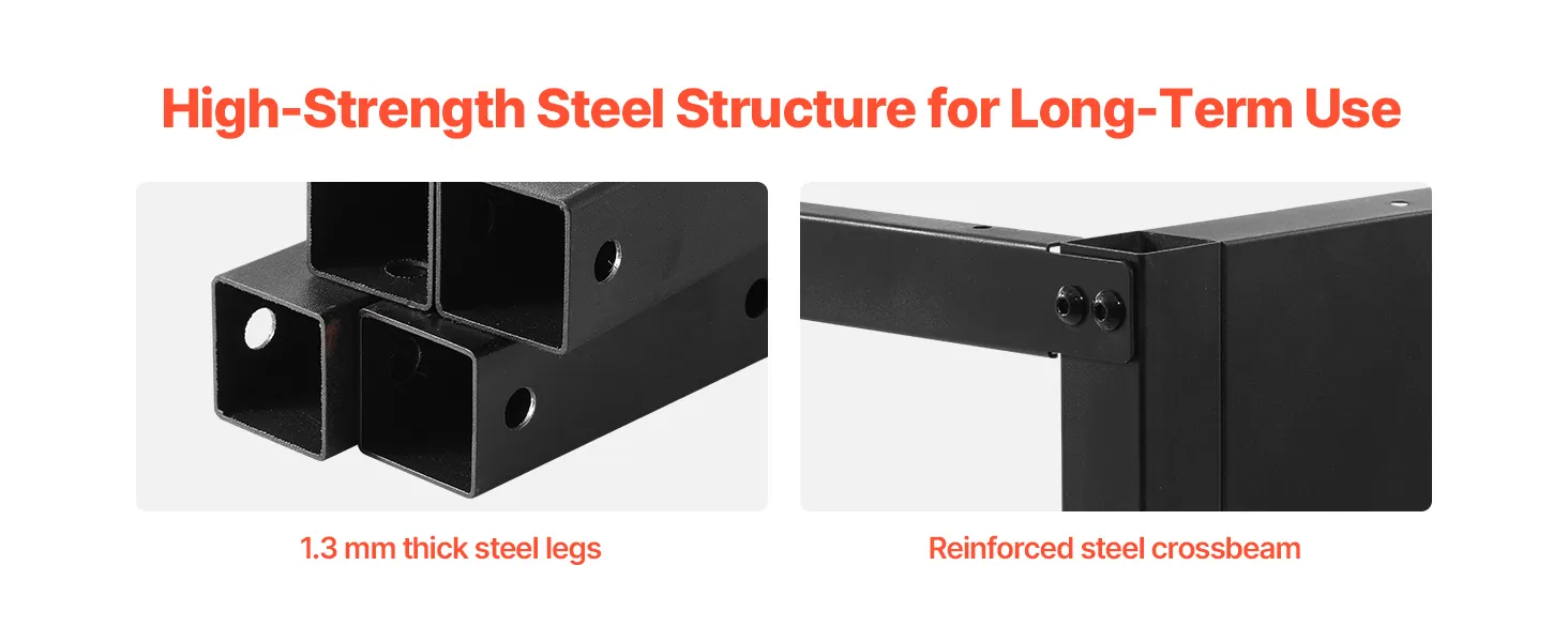 VEVOR Workbench with Rollers – 60" Adjustable Table