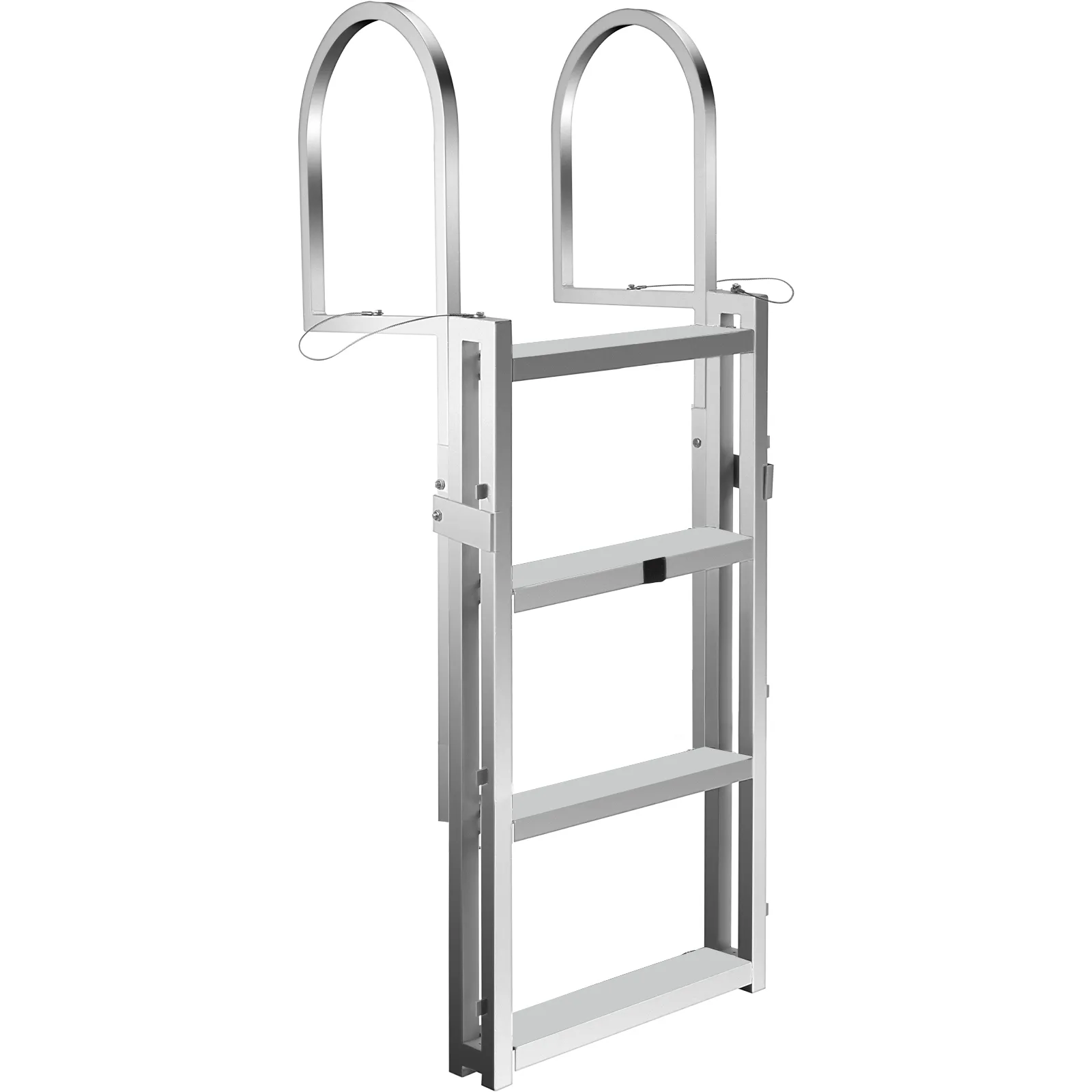 VEVOR Aluminum Dock Ladder 4-step, Boat Ladder 330lbs Weight Capacity ...