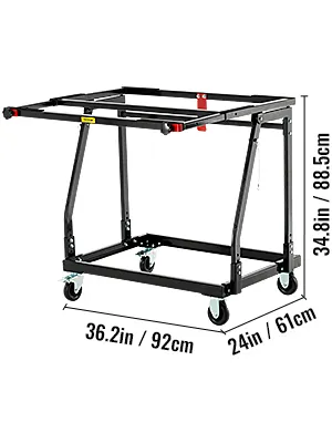 VEVOR Material Mate Panel Cart and Shop Stand, 4 x 4” Smooth Rolling ...