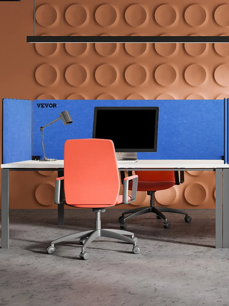VEVOR Desk Divider 60''X 24''(1) 24''X 24''(2) Desk Privacy Panel 3 ...