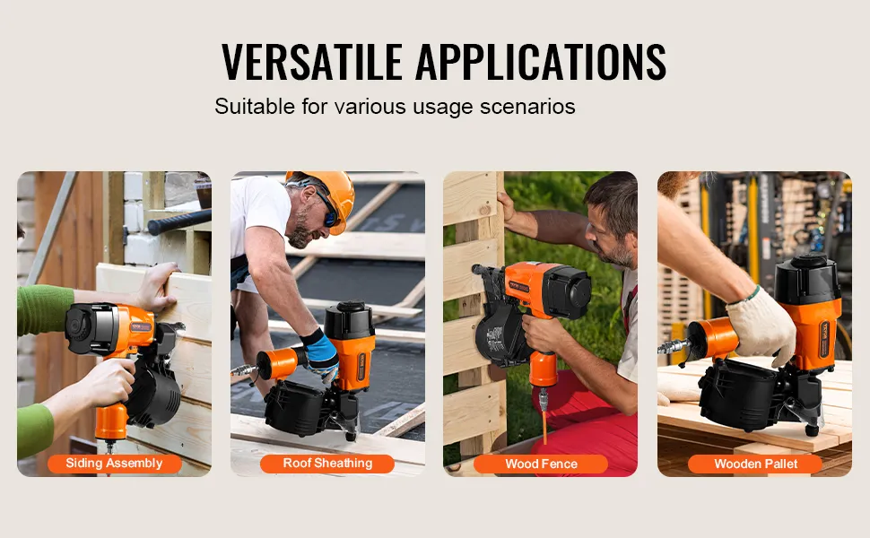 VEVOR Framing Pneumatic Nail Gun – MCN90 1-3/4" to 3-1/2"