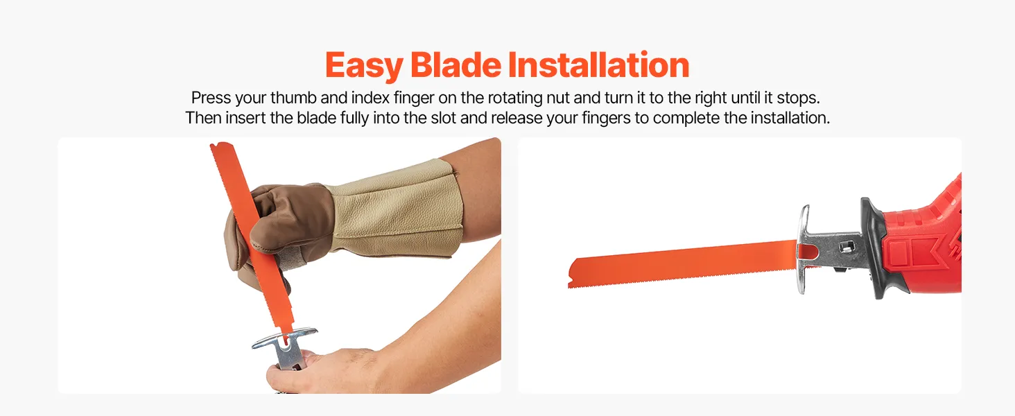 VEVOR Reciprocating Saw Blades, 25 Pack, 14/18 TPI Bi-Metal ...