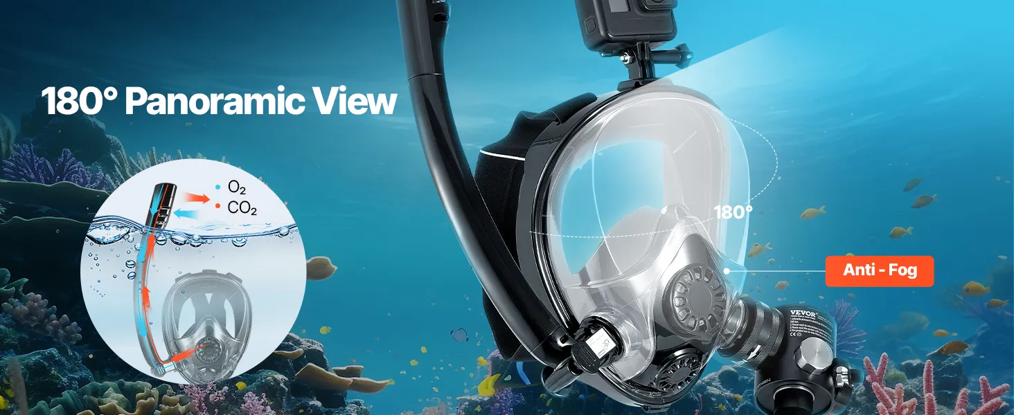 VEVOR Scuba Tank, 0.5L Portable Scuba Diving Tank, Diving Oxygen ...