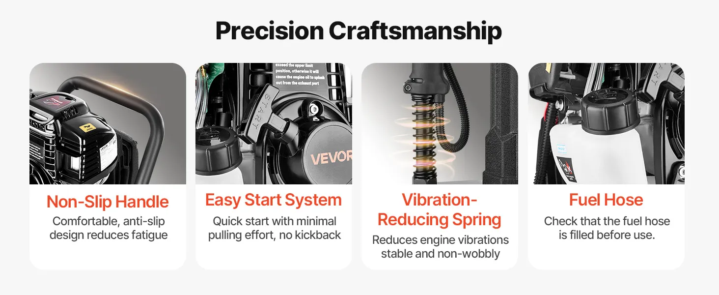 Gas Powered T Post Driver 4 Stroke Engine Heavy Duty Fence Pounder ...