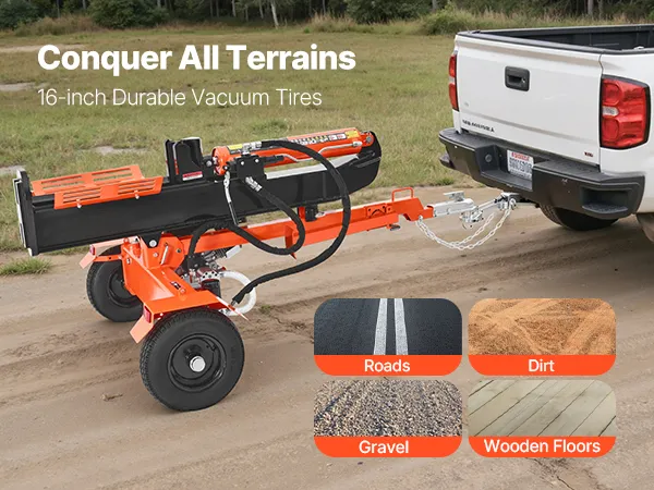 VEVOR 30 Tons Log Splitter, 306CC Engine, Powered Wood Splitter with 2 ...