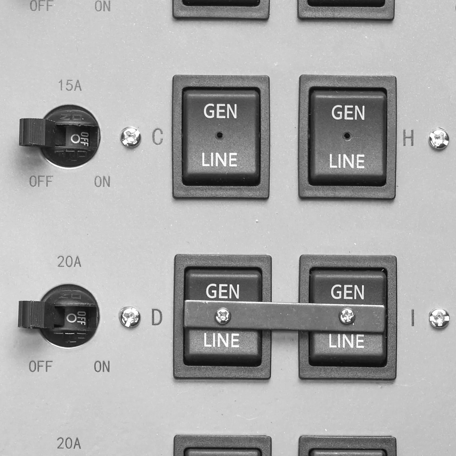 VEVOR Manual Transfer Switch, 30-Amp 10-Circuit, Prewired Generator ...