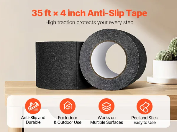 VEVOR Waterproof Anti-Slip Tape -Safe Indoor Outdoor Use