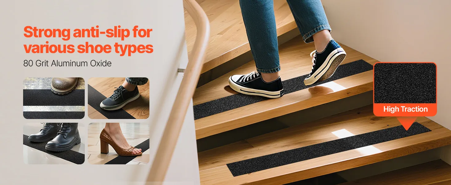 VEVOR Anti-Slip Tape, 35 FT x 4 inch Non Slip Grip Tape for Stairs ...