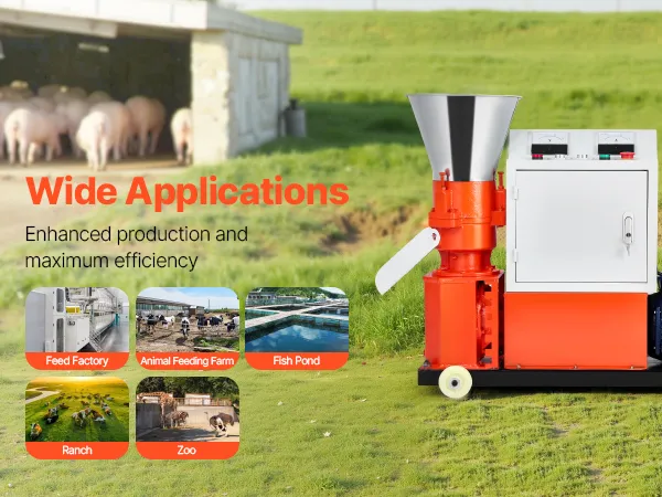 VEVOR Feed Pellet Mill Machine 8 mm Animal Feed Pellet Making Machine 3KW 240V | VEVOR US