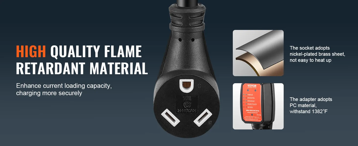 VEVOR RV Surge Protector, 30 Amp, 2700 Joules RV Voltage Protector ...