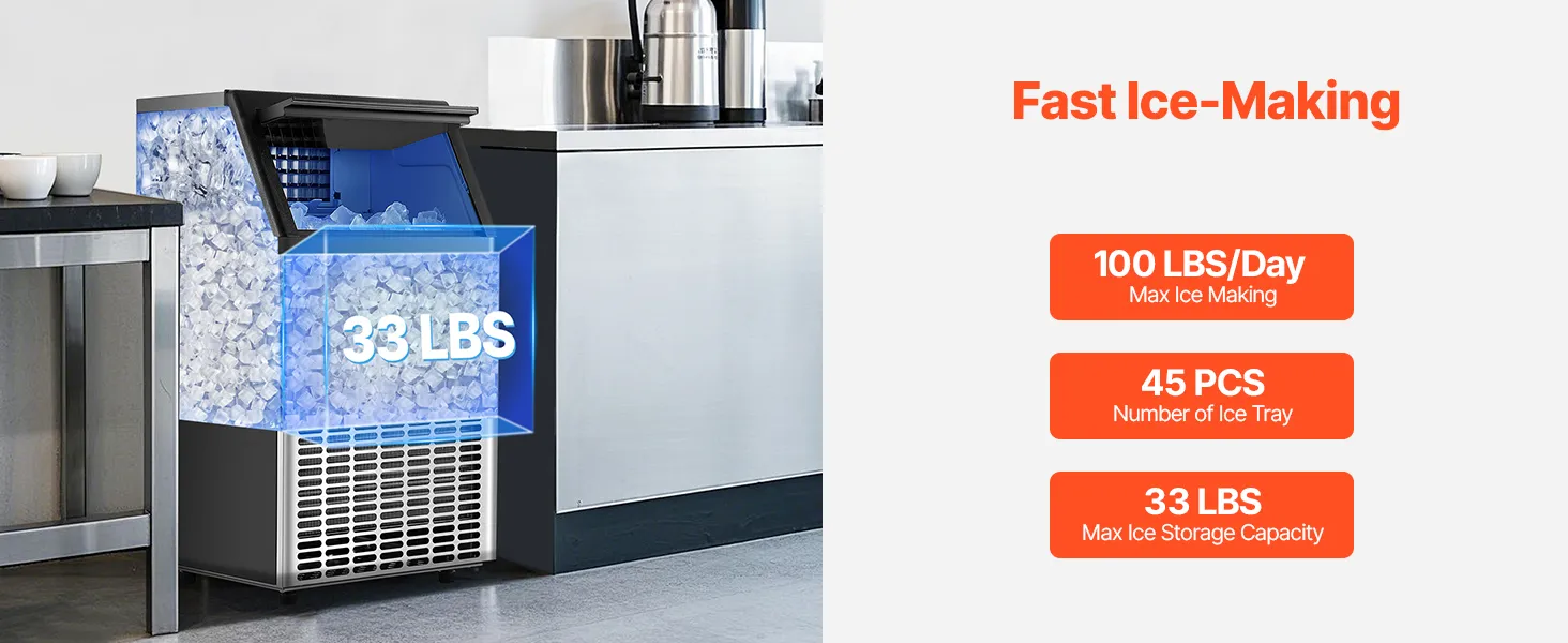 VEVOR Compact Ice Maker — Fast & Portable Machine for Home