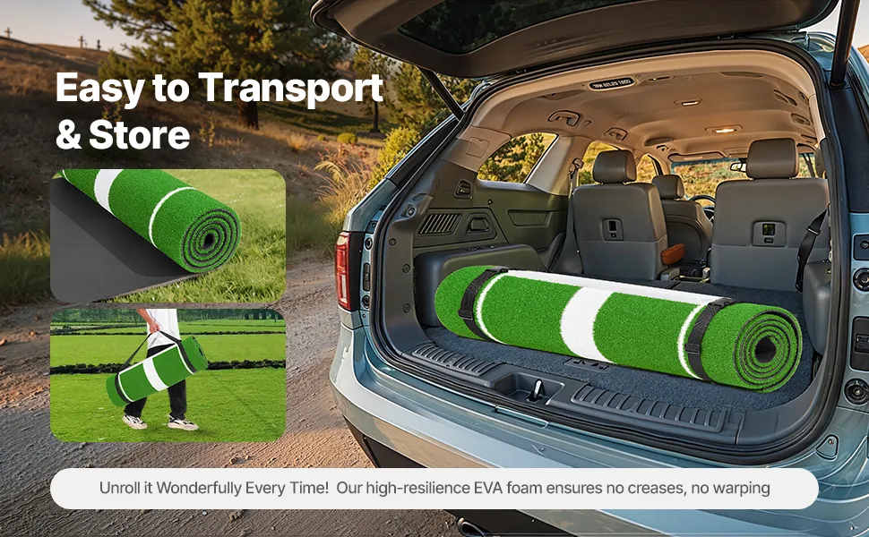 VEVOR Softball Pitching Mat, 10x3 ft Baseball Pitching Rubber Mound ...