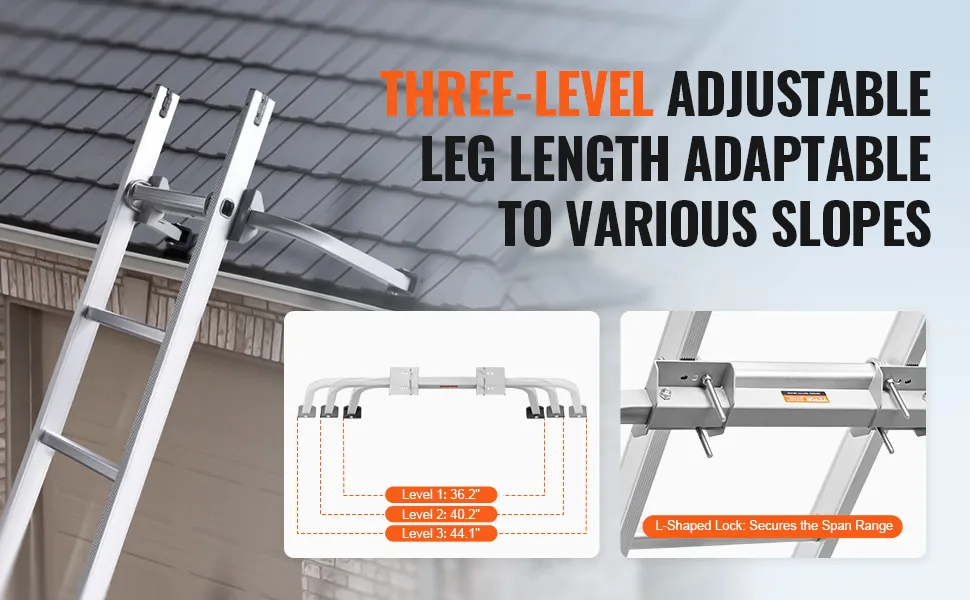 VEVOR Ladder Stabilizer, Extension Ladder Standoff, Heavy Duty Wing ...