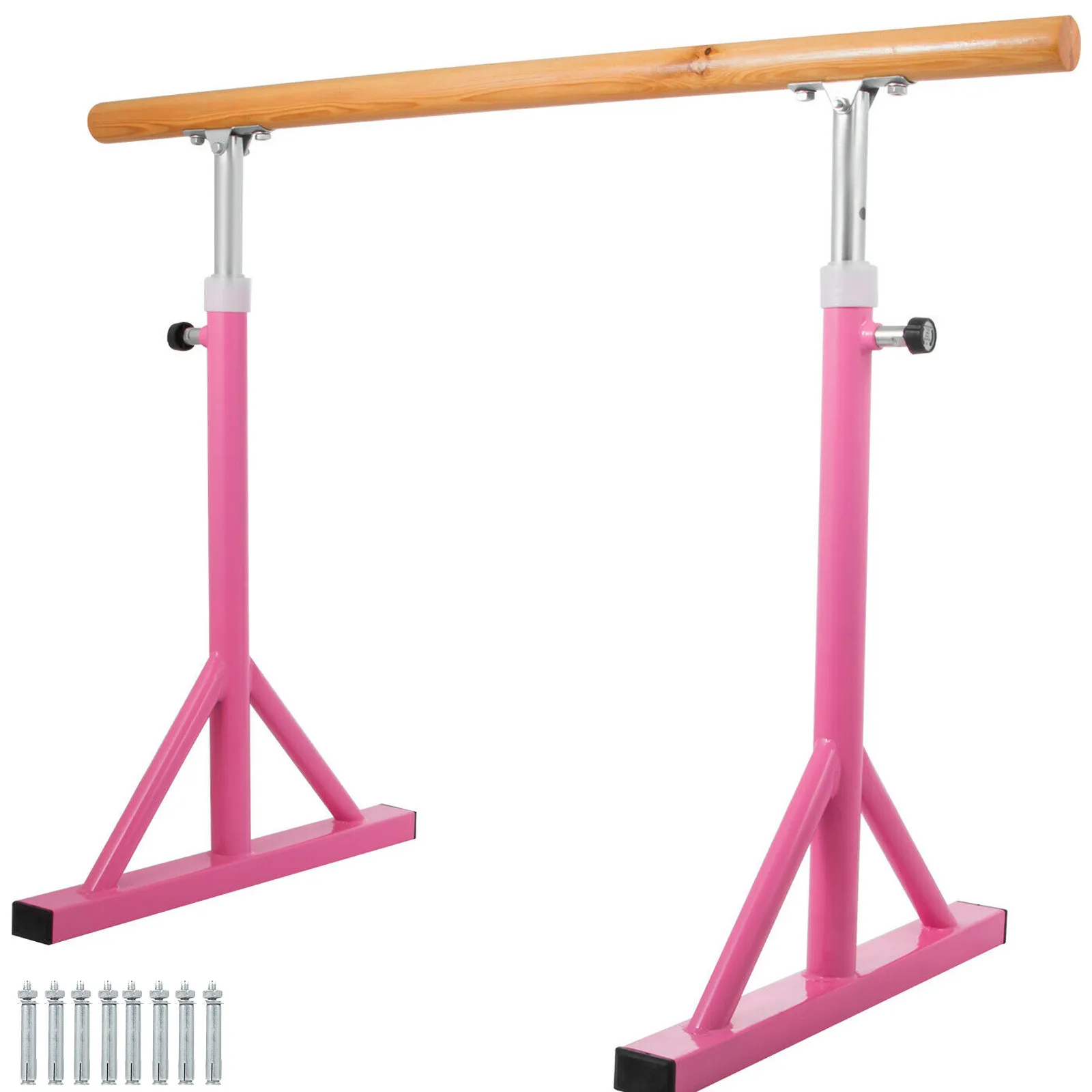 VEVOR Ballet Barre Dance Barre Fitness Ballet Bar Portable Freestanding ...