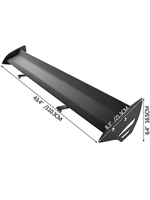 Universal GT Wing Spoiler 110CM Lightweight Aluminum Rear Spoiler Wing ...
