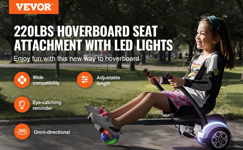 VEVOR Hoverboard Seat Attachment(Not included hoverboards), for 6.5" 8 ...