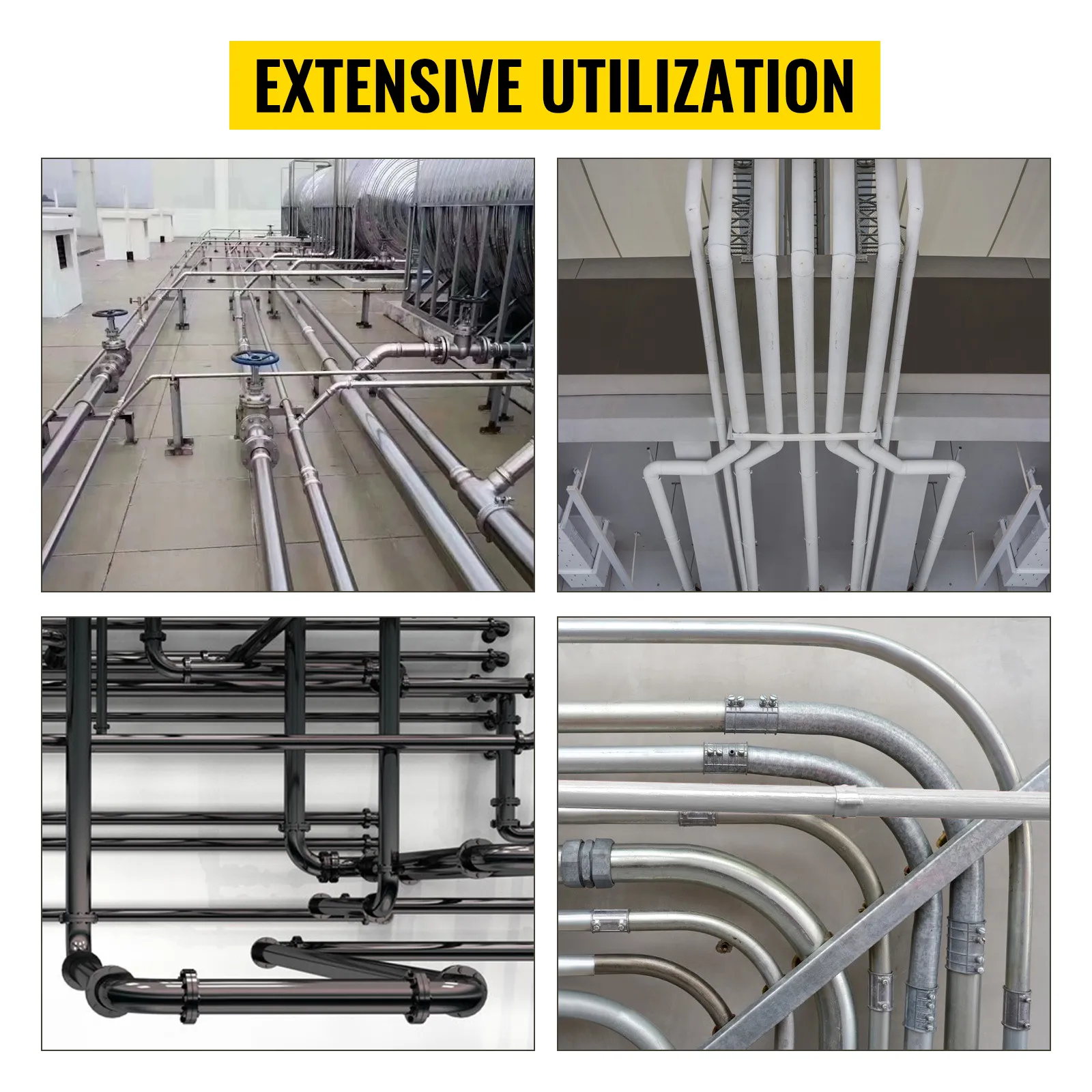 VEVOR Propress Kit 18V Tools Propress with 1/2" 3/4" 1"1-1/4" 1-1/2" 2 ...