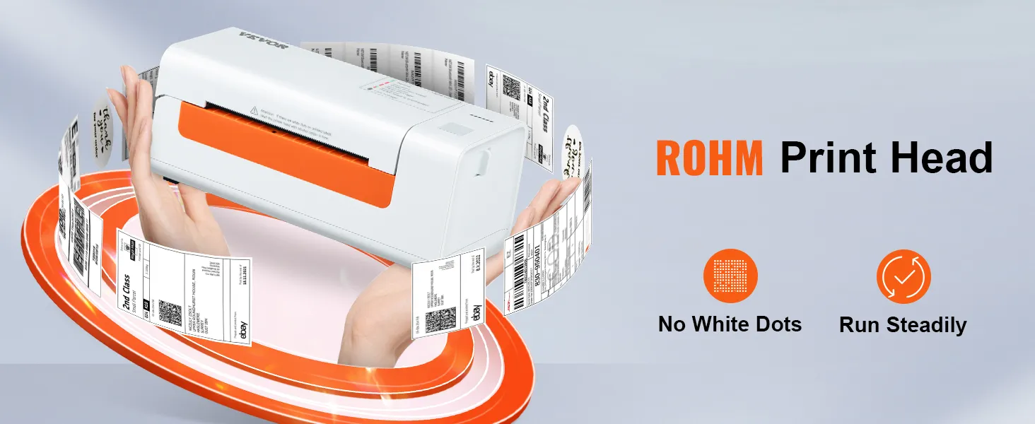 VEVOR Thermal Label Printer, Shipping Label Printer for 4\" x 6 ...