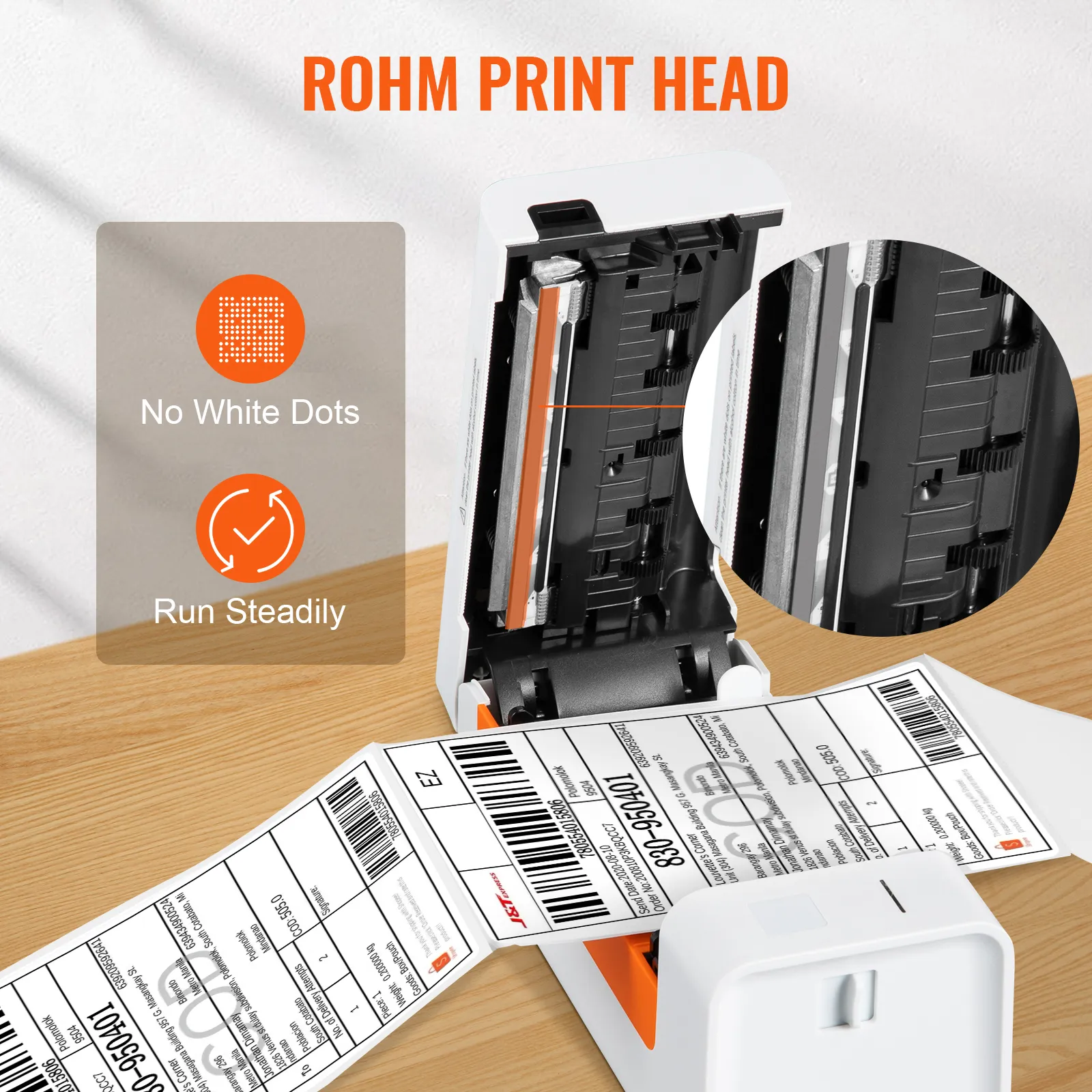 VEVOR Thermal Label Printer, Shipping Label Printer for 4\" x 6 ...