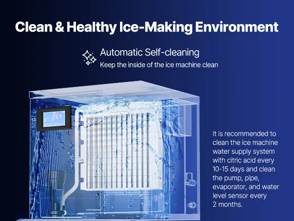 VEVOR Commercial Ice Maker, 300 Lbs/Day Ice Maker Machine, 180 Lbs ...