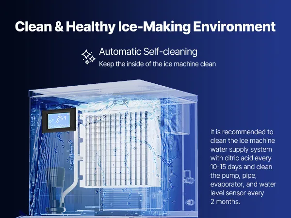 VEVOR Commercial Ice Maker, 500 Lbs/Day Ice Maker Machine, 180 Lbs ...