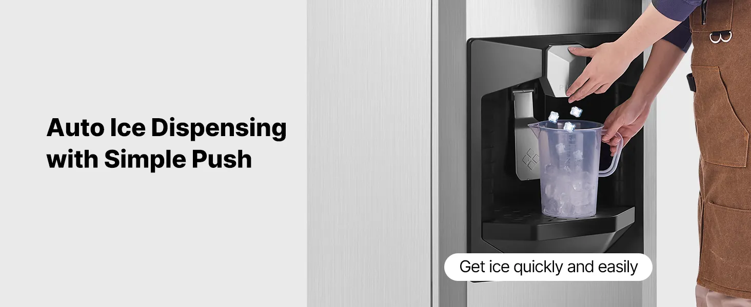 VEVOR Commercial Ice Maker, 500 Lbs/Day Ice Maker Machine, 180 Lbs ...